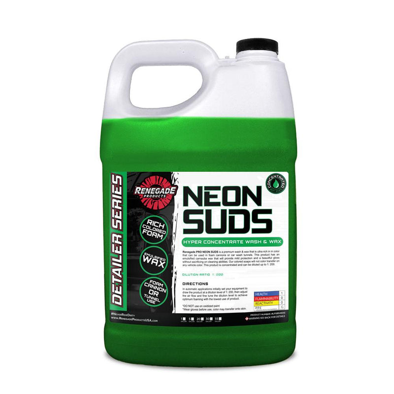 Neon Suds Colored Wash & Wax - Renegade Products USA